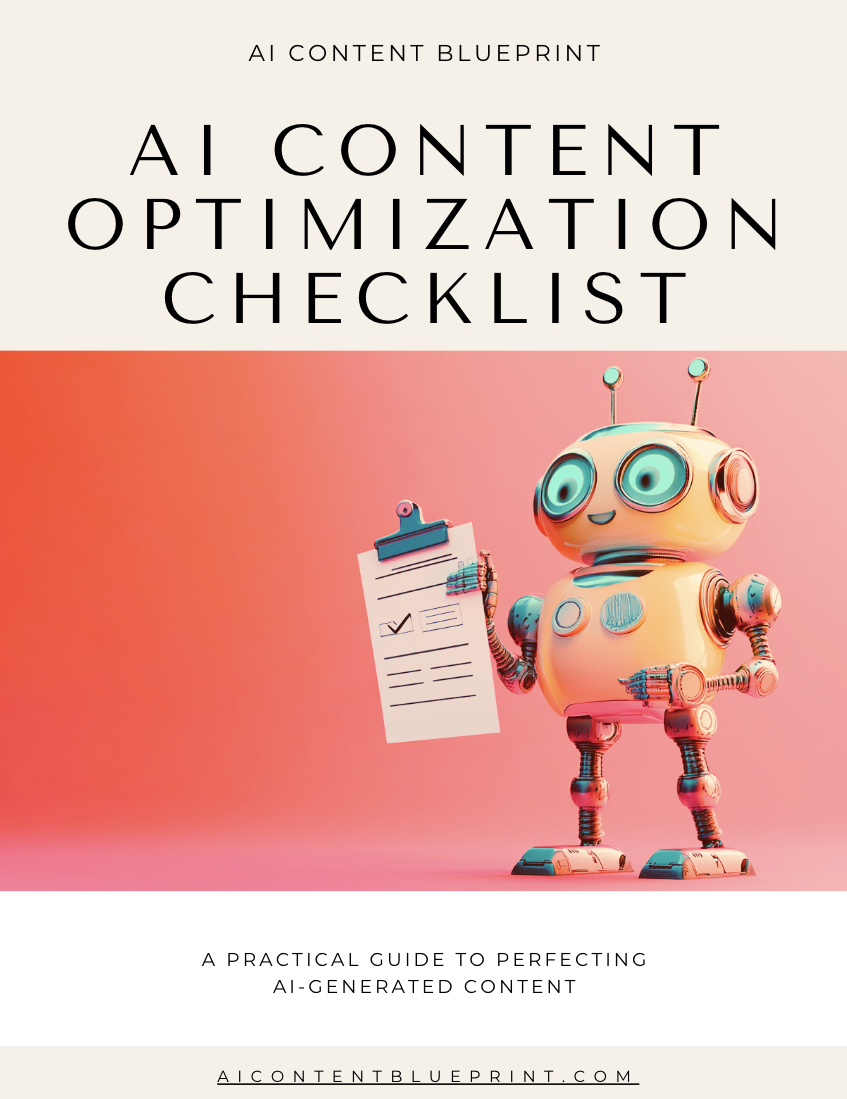 Free AI Content Optimization Checklist