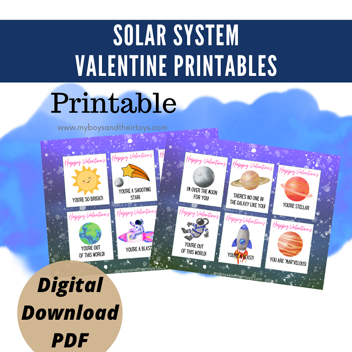 Solar System Valentines Printables