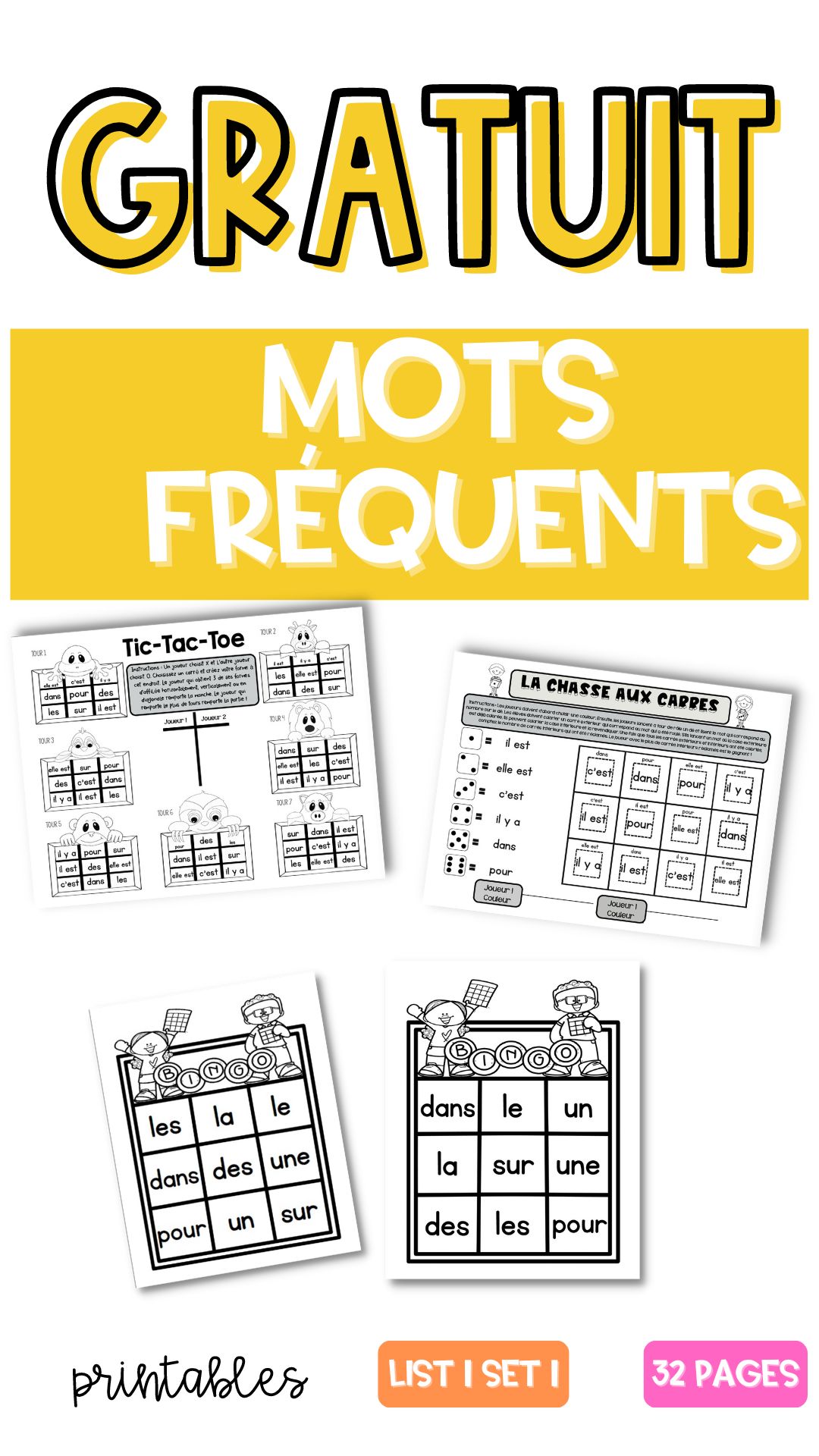 Transform Your French Teaching for Just $10/Month! 🎓 - FREE Sight Words