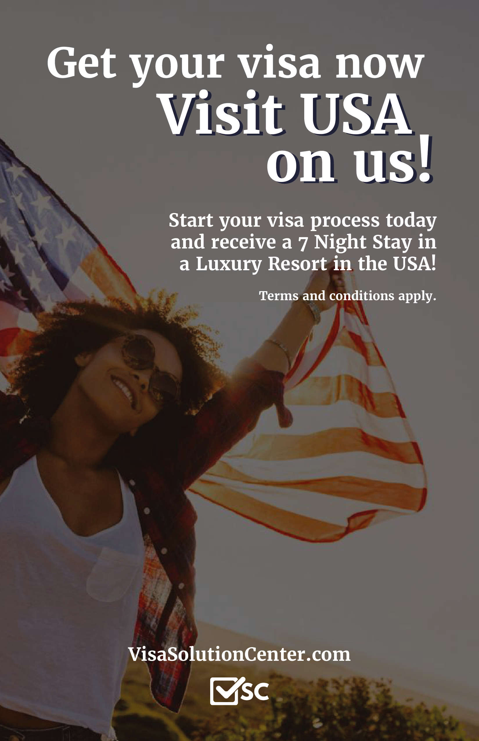 Get your visa and visit the USA on us. - Newsletters