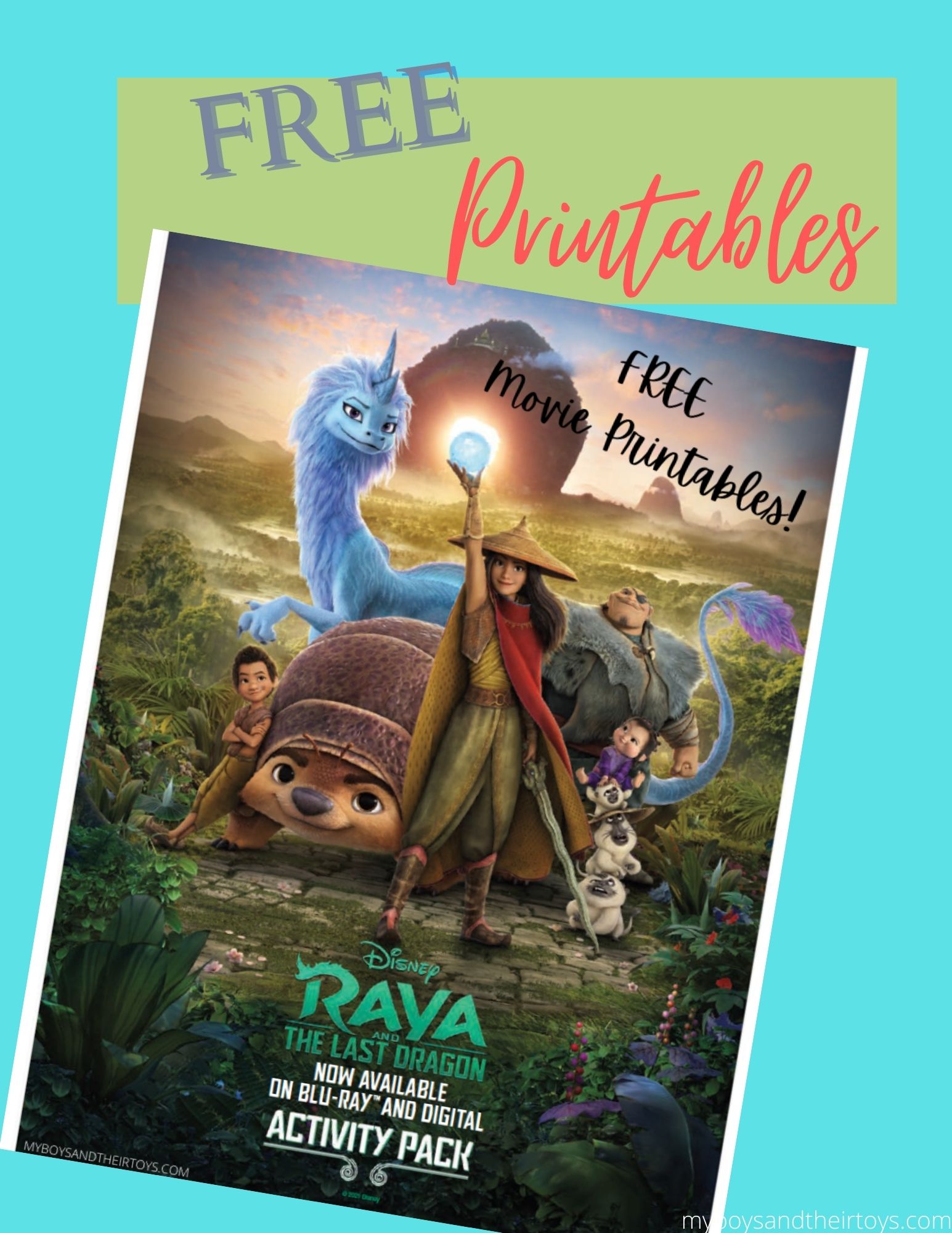 Raya & the Last Dragon Printables