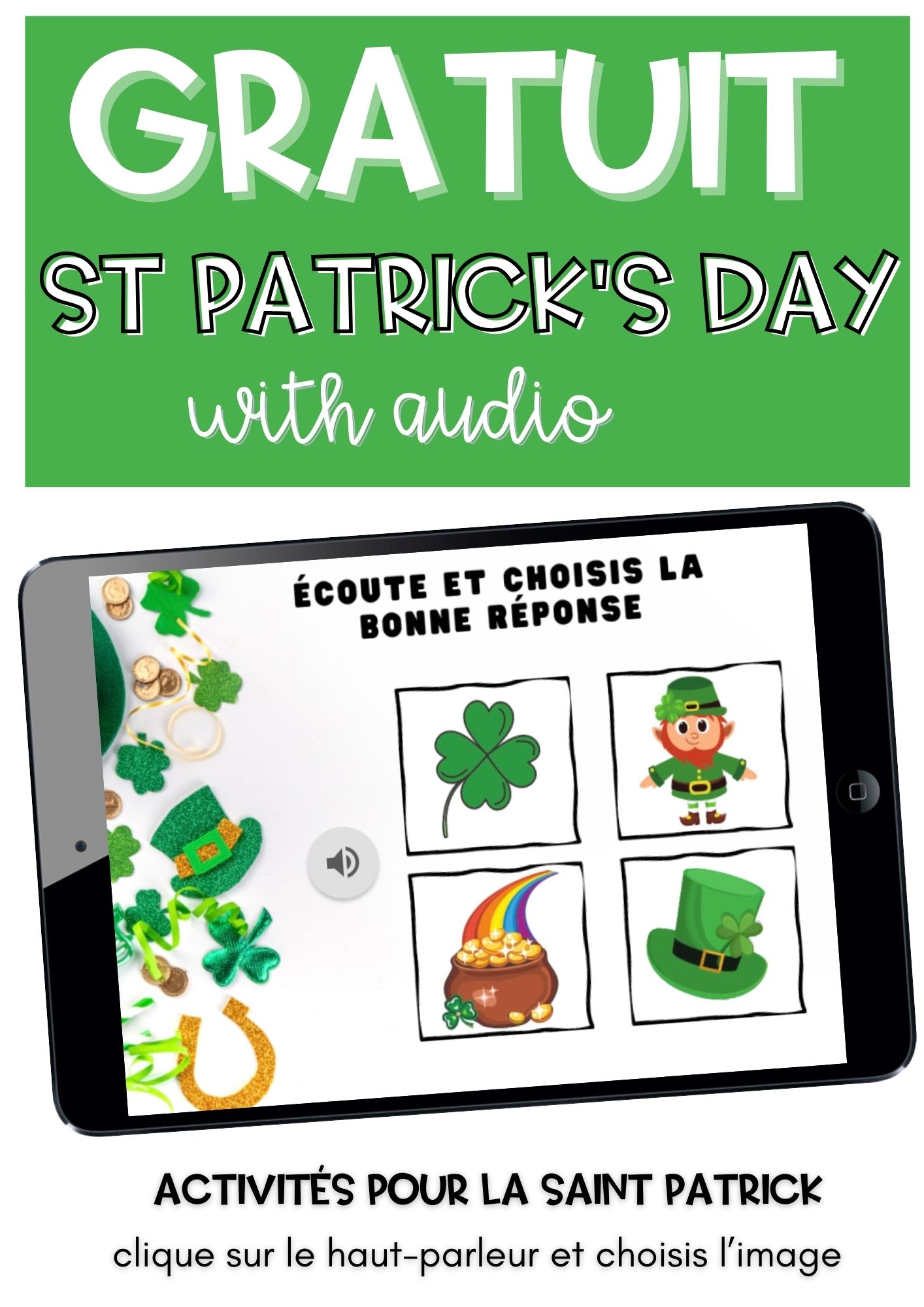 FREE St Patrick's day game in French