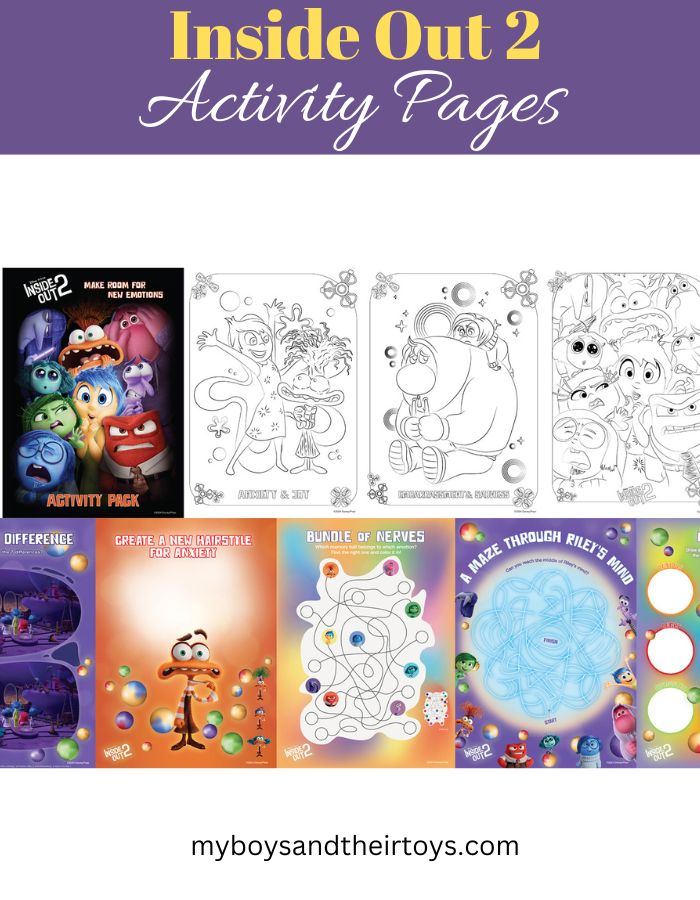 Inside Out 2 Printables